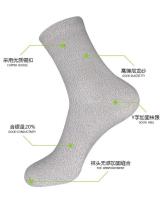 China Silver Fiber Conductive Earthing Grounding Socks Antibacterial EMF Protection One Size for sale