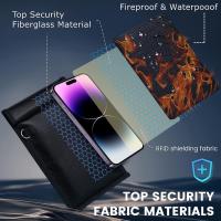 China Flame Retardant RFID Blocking EMF Protection Faraday Bag 33x26cm 75dB Shielding for sale