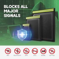 China EMF RFID Shielding Fireproof Large Luminous Faraday Bag 43x38cm 75dB Attenuation for sale