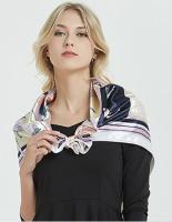 China Anti EMF Kerchief Thyroid Protection 48cm 90cm Silver Plated Fabric 55 65dB Shielding for sale