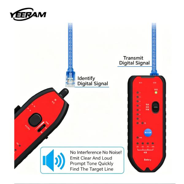 Quality YN-892 Rechargeable Digital Noise-Free 60V Live Wire Tracer with Direct Cable for sale