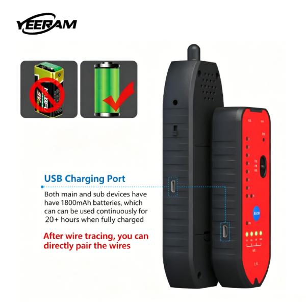 Quality YN-892 Rechargeable Digital Noise-Free 60V Live Wire Tracer with Direct Cable for sale