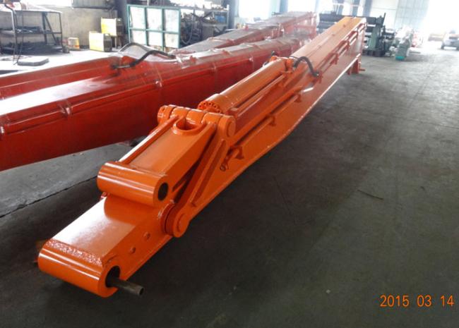 Heavy Duty Komatsu Excavator Long Boom , Orange High Reach Arm