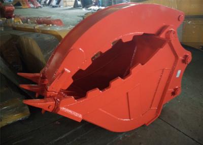 China Single Cylinder Excavator Bucket Grab , Excavator Rock Bucket For Doosan DX225 Excavator for sale