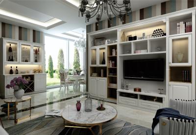 China Stainless Steel Modern Living Room TV Cabinet Anti Deformation for sale