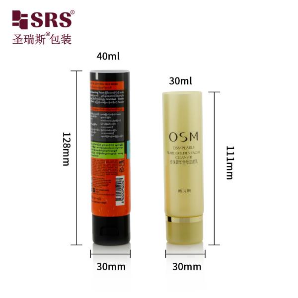 30ML 50ML Empty PE Plastic Cosmetic Foundation Liquid Pump Squeeze Tubes