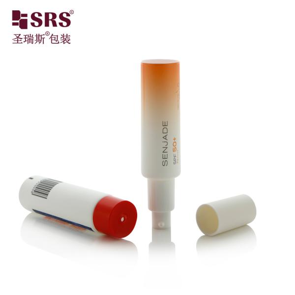 30ML 50ML Empty PE Plastic Cosmetic Foundation Liquid Pump Squeeze Tubes