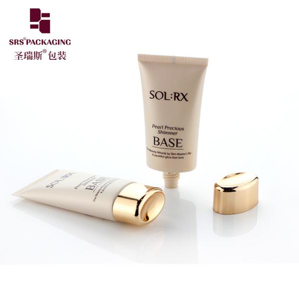 30ML 50ML Empty PE Plastic Cosmetic Foundation Liquid Pump Squeeze Tubes