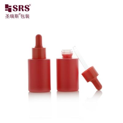 China Paint Custom Macaron Color Glass Empty Wholesale Essential Oil Dropper Bottle 30ml for sale