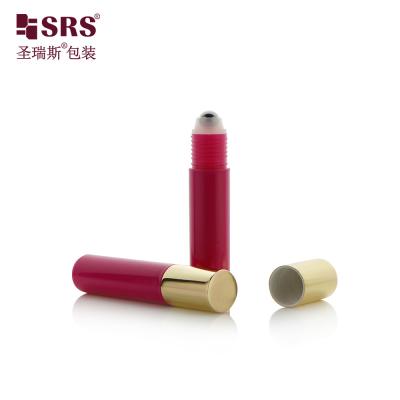 China Recycled Plastic Injection Customization Color Red Eye Serum Massage Roll On PP Bottle for sale
