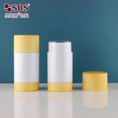 Cina Forma rotonda Colorato su misura Bottiglia di plastica Twist Up Contenitore di deodorante da 50 ml in vendita