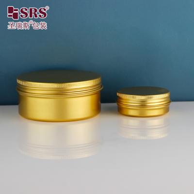 Cina 50g 100g 200g 250g Crema per la cura della pelle vuota Maschera per capelli Barattolo cosmetico in argento in vendita
