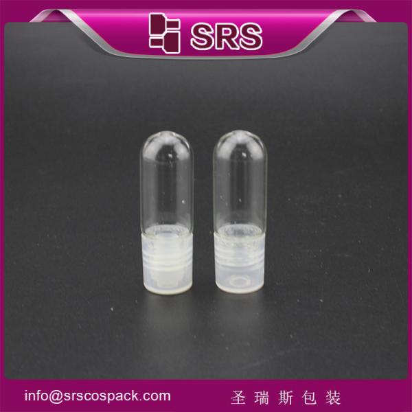SRS poluar empty 3ml Glass essential oil packaging, sample Roll On Bottle with plastic cap