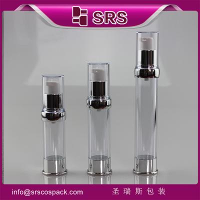 中国 SRS 2015 最新デザイン プラスチック製 丸 透明 贅沢 空き 15ml 20ml 30ml 血清瓶 販売のため