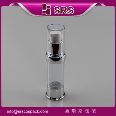 中国 SRS 2015 最新デザイン プラスチック製 丸 透明 贅沢 空き 15ml 20ml 30ml 血清瓶 販売のため