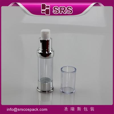 中国 SRS 2015 最新デザイン プラスチック製 丸 透明 贅沢 空き 15ml 20ml 30ml 血清瓶 販売のため