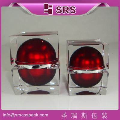 중국 Shengruisi 포장 J059-30G 50G 평면 아크릴 크림 병 판매용