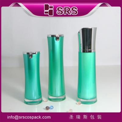 Cina SRS Cina Fornitore di lusso vuoto nero prodotti per la cura della pelle contenitore lozione acrilica bottiglia in vendita