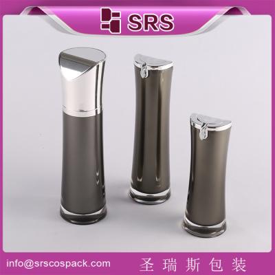 Cina SRS Cina Fornitore di lusso vuoto nero prodotti per la cura della pelle contenitore lozione acrilica bottiglia in vendita