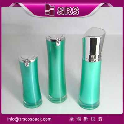 Cina SRS Cina Fornitore di lusso vuoto nero prodotti per la cura della pelle contenitore lozione acrilica bottiglia in vendita