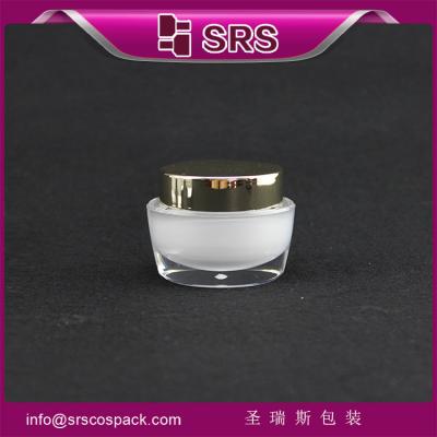 중국 J041 15g 30g 50g 흰색 화장품 상자 금색 모자,아크릴 크림 상자 판매용