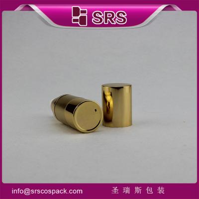 China gold round skincare bottle supplier,A022 empty airless bottle for sale