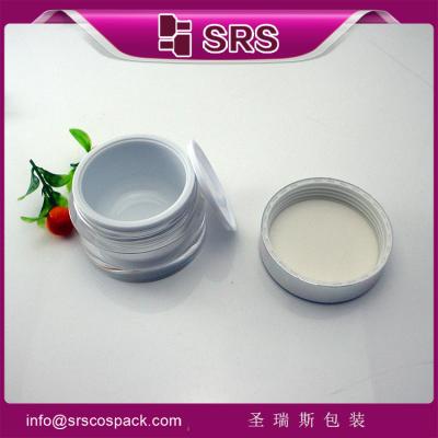 China recipiente cosmético con tapa de aluminio para crema,tarro redondo de plástico en venta