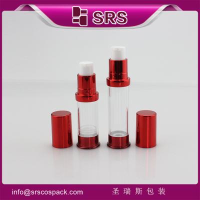 China A0214B 5ml 10ml empty airless bottle , high quality travel size vacuum bottle for sale