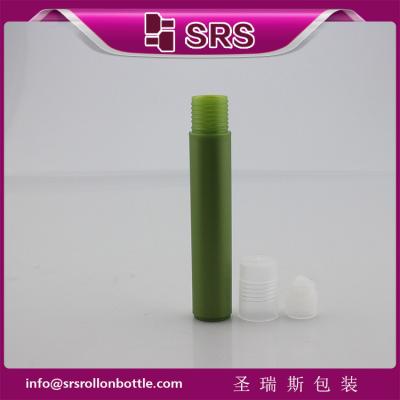 China groene kleur 15 ml plastic rol op fles voor huidverzorgingsvloeistof Te koop