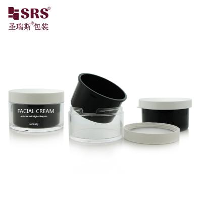 Cina Crema per il viso di plastica vuota Corpo burro di ceramica colorato Cosmetici sostitutivi Vaso di lusso 50g in vendita