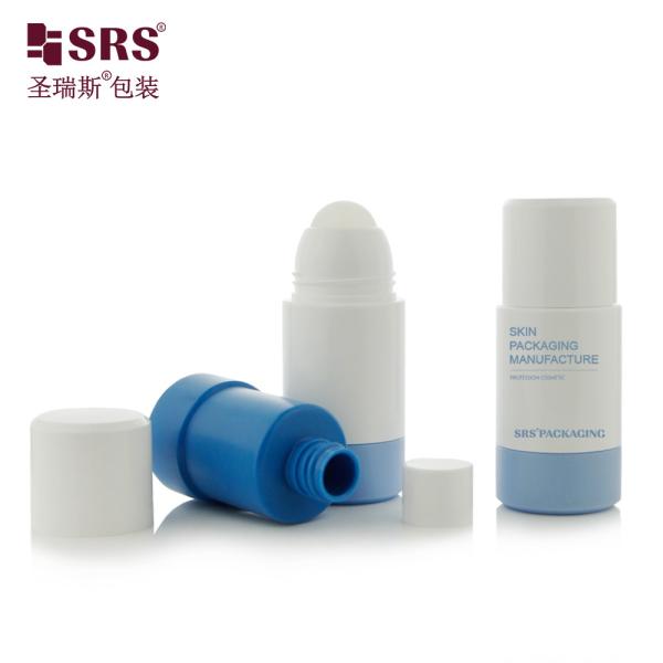 PP PCR Recycled Material Replaceable Style Roller Deodorant Gel Roll On Plastic Bottle 50ml
