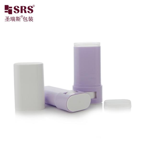20g Empty Oval Shape PP Plastic Anti-Itch Balm Custom Color Empty Deodorant Container Stick