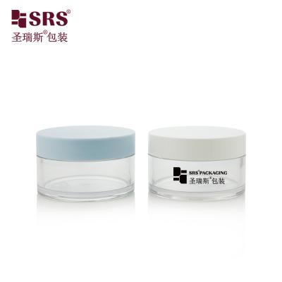 China 15g 30g 50g 70g 80g 100g Round Shape Custom Color Facial Cream Jars PET Jar With Plastic Lid for sale