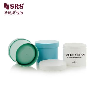 Cina 100g Forma rotonda Iniezione personalizzata Colore PP Materiale Crema riciclata Boccone cosmetica all'ingrosso in vendita