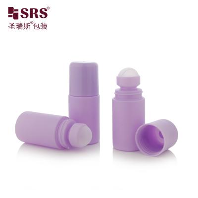 China 60 ml runde Injektionsflasche Weißes Festmaterial aus PP PCR recyceltes, umweltfreundliches Deodorant mit Rollkugeln zu verkaufen