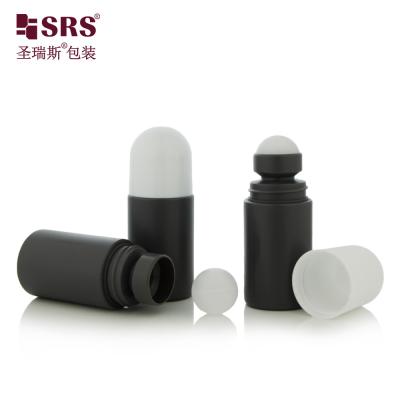 China 60 ml Embalagem Cosmética Vazia PP Sem Fugas Botella Redonda de Gel Desodorante Com Rolo Em Bola à venda