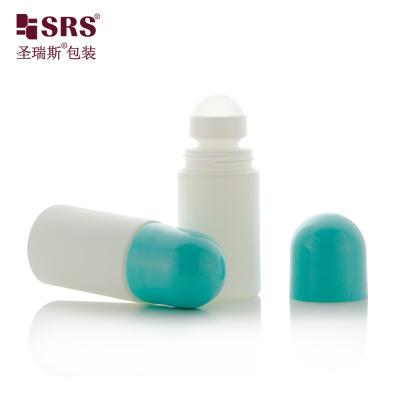 中国 カーブされたPPボール カスタム 固体色PPローラー デオドラントジェル 卸売 ロールオンボトル 販売のため