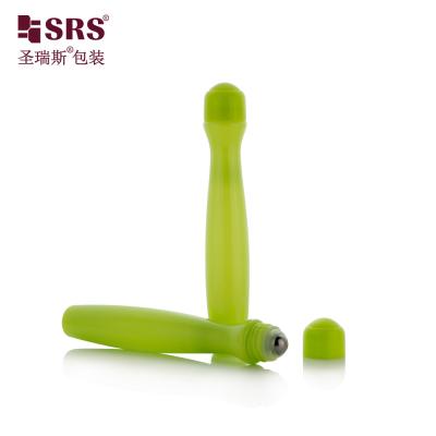 Cina Iniezione soffiante colore verde lucido forma vita PETG Plastic Sample 15ml Bottiglia a rotolo in vendita