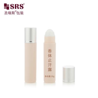 Китай Роскошный пустой элегантный оптовый переработанный материал пластиковый рулон на бутылках дезодоранта продается