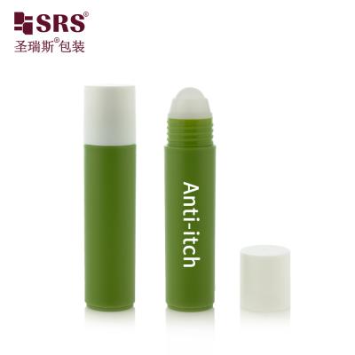 Китай Пластмассовый пищевой материал пустой косметический ролик на бутылке 30 мл сыворотка для волос с массажным роллом продается