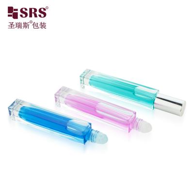 Cina Forma quadrata Bottella trasparente personalizzata Applicatore di olio profumato Rollo di vetro su 10 ml in vendita