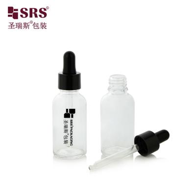 Cina 30 ml Colorato chiaro in magazzino Consegna veloce Pronto per la spedizione Bottiglia rotonda in vetro in vendita