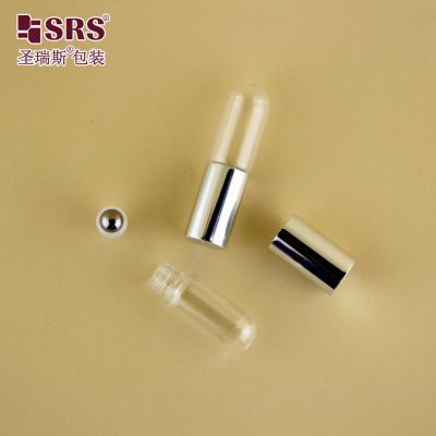 中国 BLP-3ML 透明な丸い底ガラスロール 香水用エッセンシャルオイルのボトルに 漏れのない適用器のパッケージ 販売のため