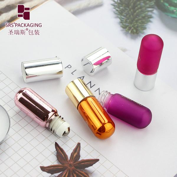 BLP-3ML Customization Convenient Glass Tube Roll On Bottle for Controlled Application Essential Oil Massage Formula