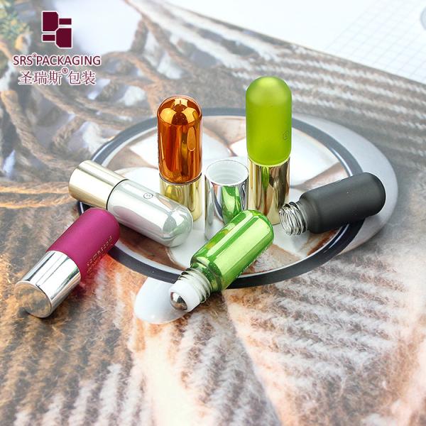 BLP-3ML Customization Convenient Glass Tube Roll On Bottle for Controlled Application Essential Oil Massage Formula