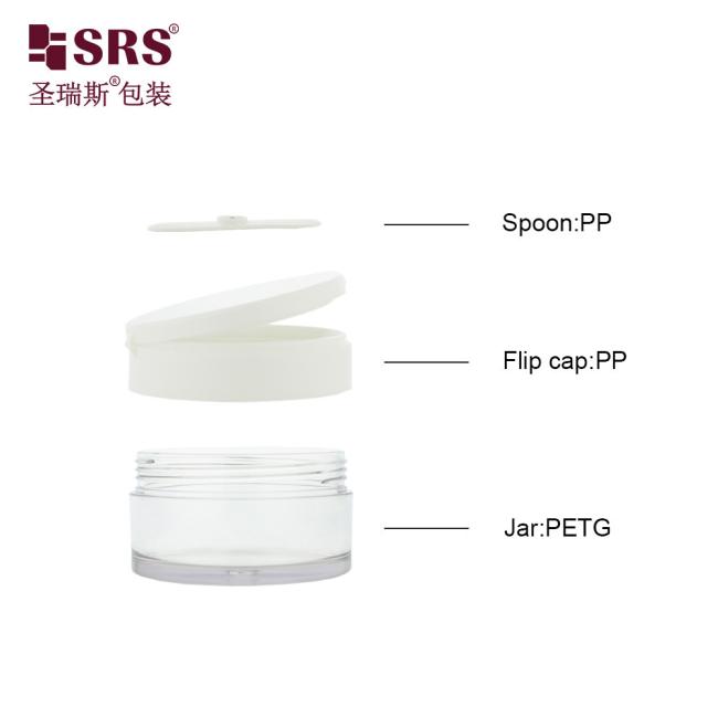 PETG003 100g 120g 150g 200g 250g Transparent PETG Plastic Jar Container For Facial Cream Body Scrub Packaging