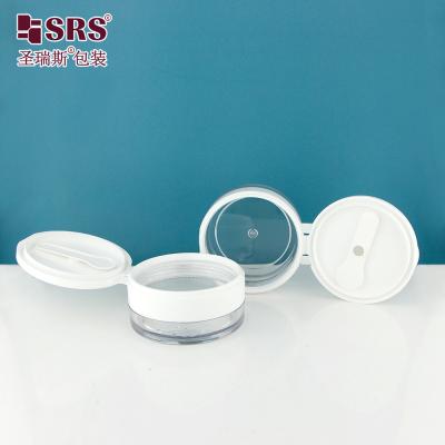 China PETG003 Vacío Blanco Inyección Color personalizado 100g 120g 150g 200g 250g Flip Cap Jar de plástico con muestras gratuitas en color de stock en venta