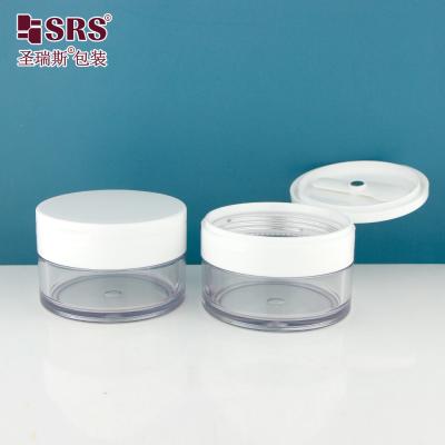 China PETG003 PETG Material Flip Cap Jar de plástico de personalización Contenedor transparente claro para el exfoliante corporal for sale