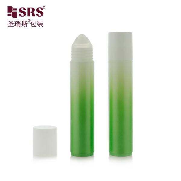 RPP-35ML Forma rotonda PP PCR Plastic Roll On Small Ball Bottle Per la pulizia liquido per la cura personale Applicatore di imballaggio senza perdite