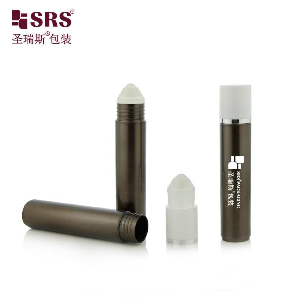 RPP-35ML Forma rotonda PP PCR Plastic Roll On Small Ball Bottle Per la pulizia liquido per la cura personale Applicatore di imballaggio senza perdite